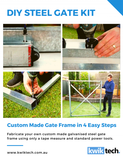 DIY Metal & Steel Gate Frame Kits Australia | Kwiktech