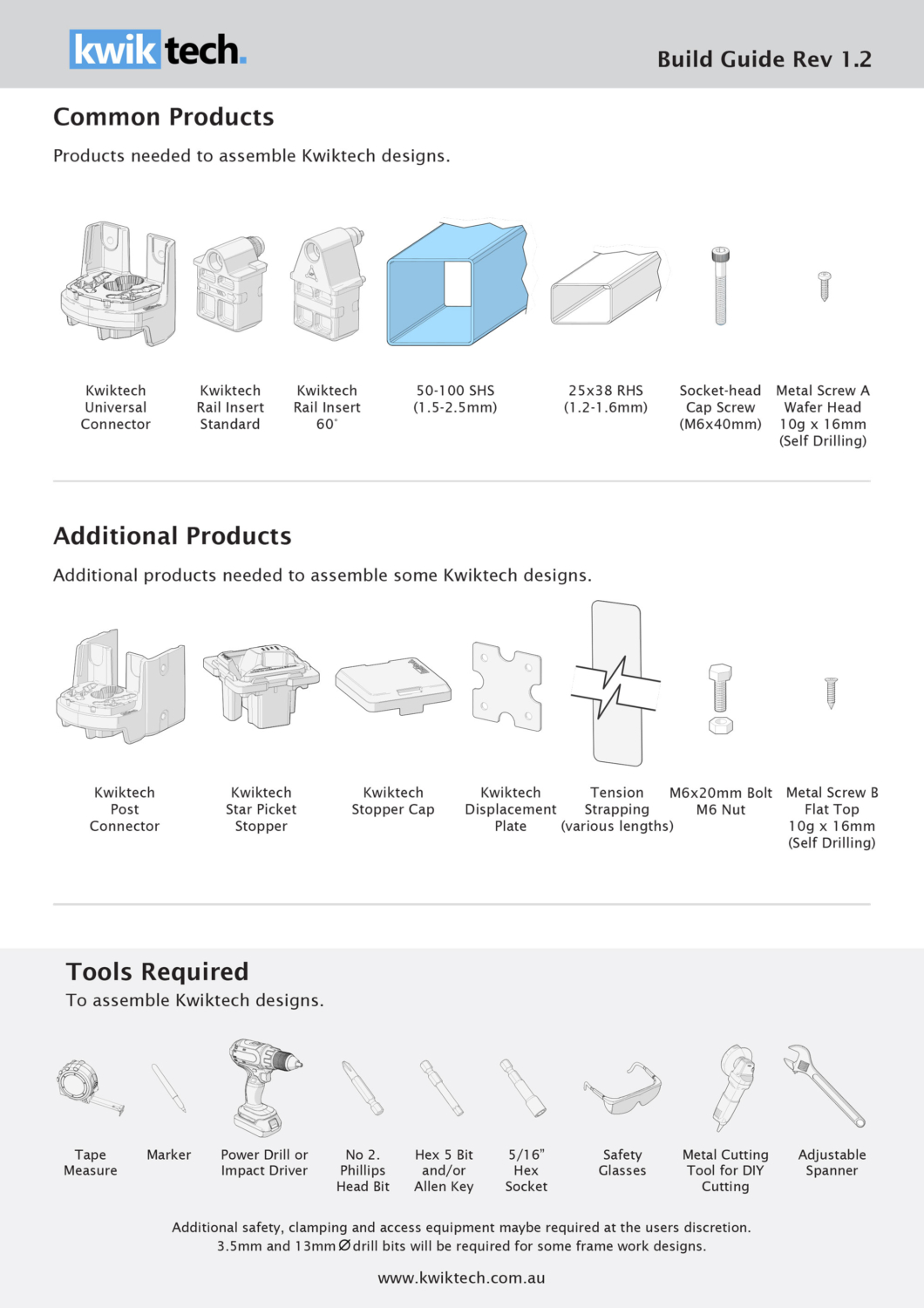 Spec Tech Info - Kwiktech
