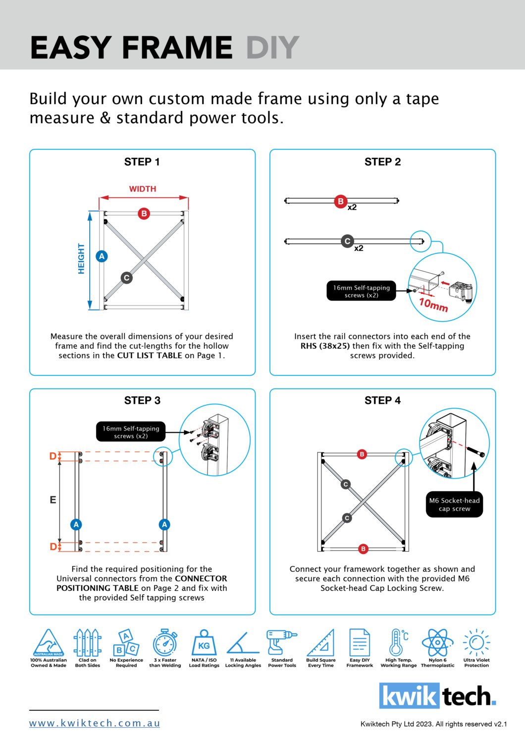 EasyFrame - Kwiktech